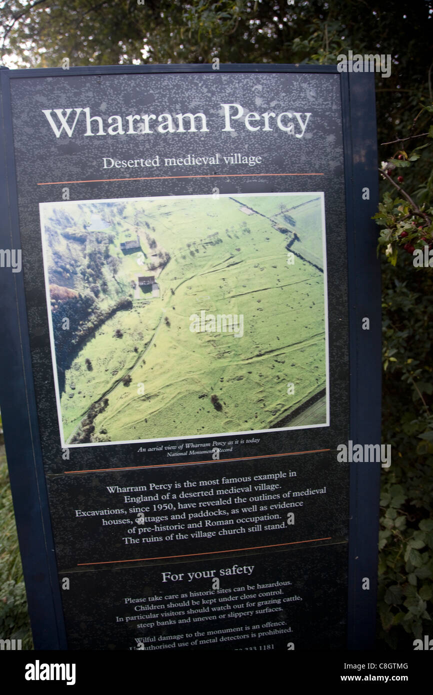 Medieval wharram percy hi-res stock photography and images - Alamy