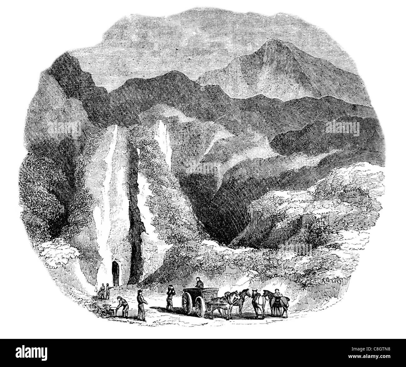 ancient Odin Mine miner mining miners lead mine Peak District National ...