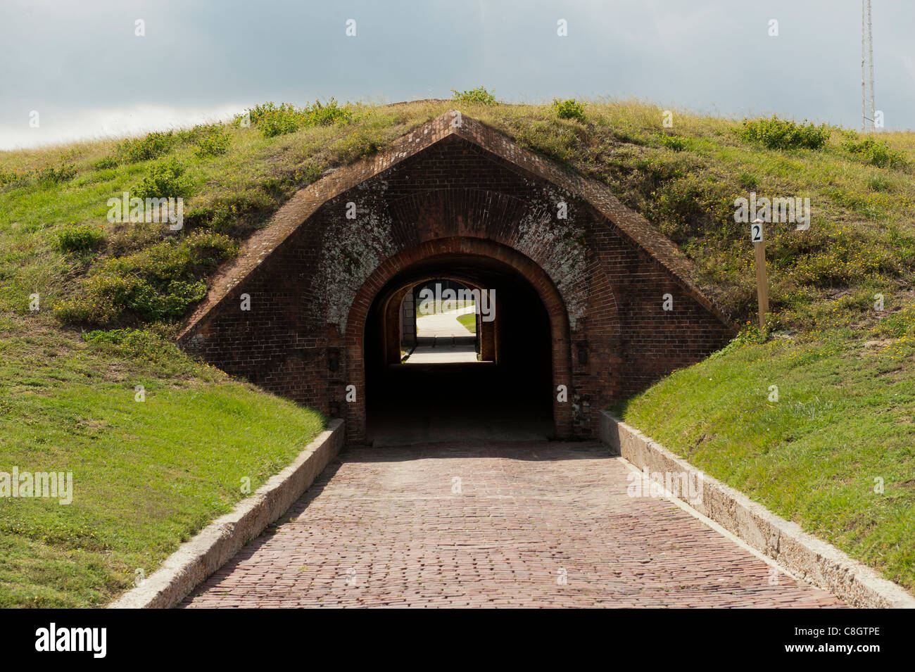 Entrance to historic Fort Morgan in Alabama Stock Photo - Alamy