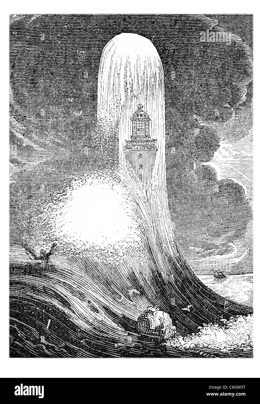 Eddystone Lighthouse Rocks Rame Head United Kingdom Devon Precambrian ...