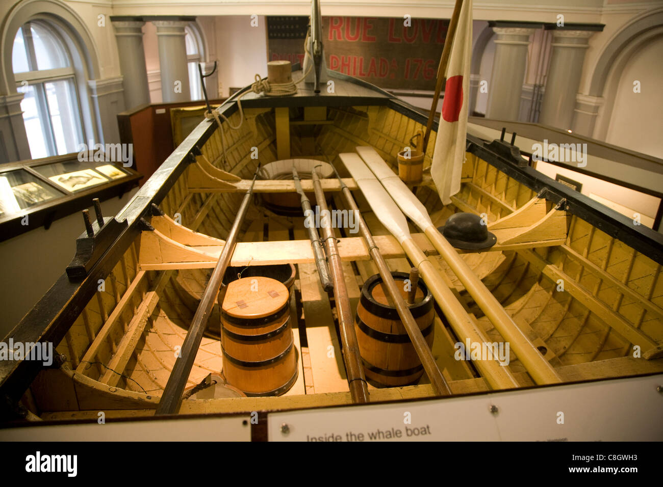 Whaling boat Inside the Maritime museum, Hull, Yorkshire, England Stock ...