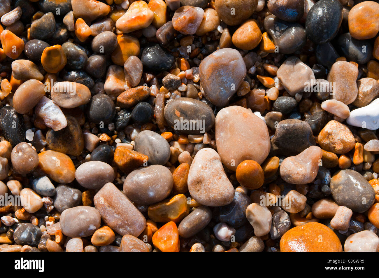 Pebbles on a beach Stock Photo - Alamy