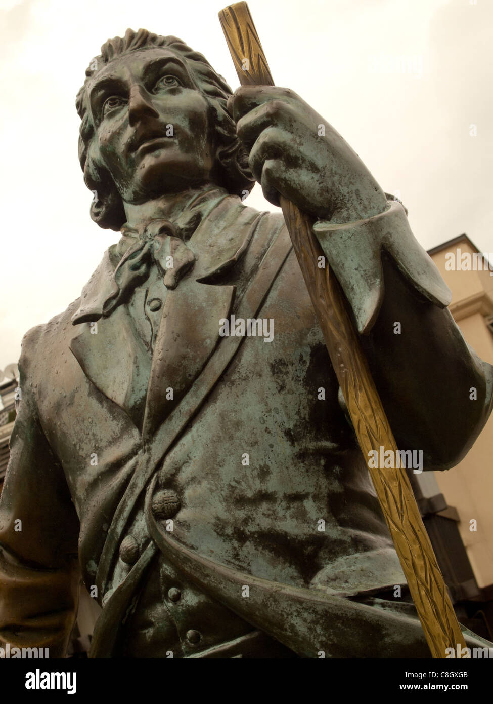 Statue of Dr. Paccard at Chamonix, France Stock Photo - Alamy