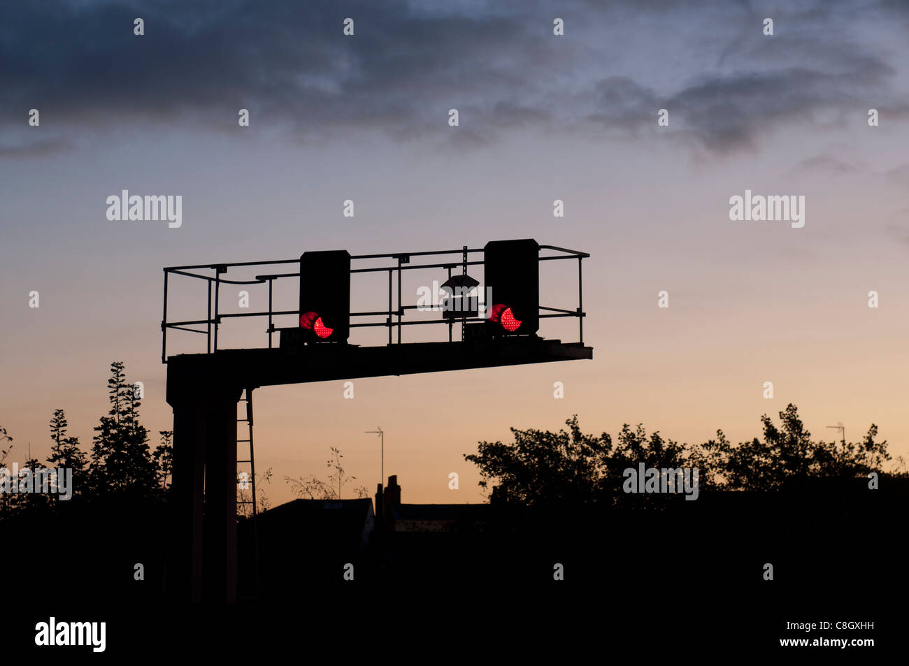 Railway signals hi-res stock photography and images - Alamy