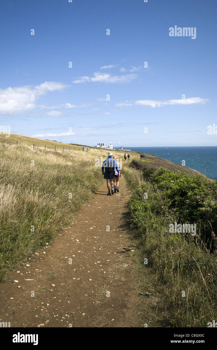 Jurassic coastal path walkers hi-res stock photography and images - Alamy