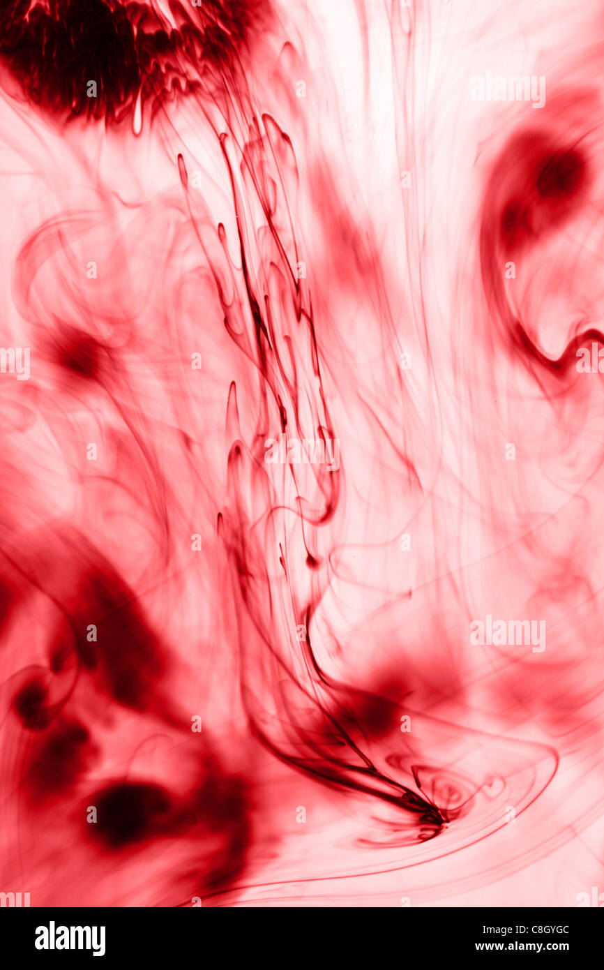 smoke wave ink in water abstract background Stock Photo - Alamy