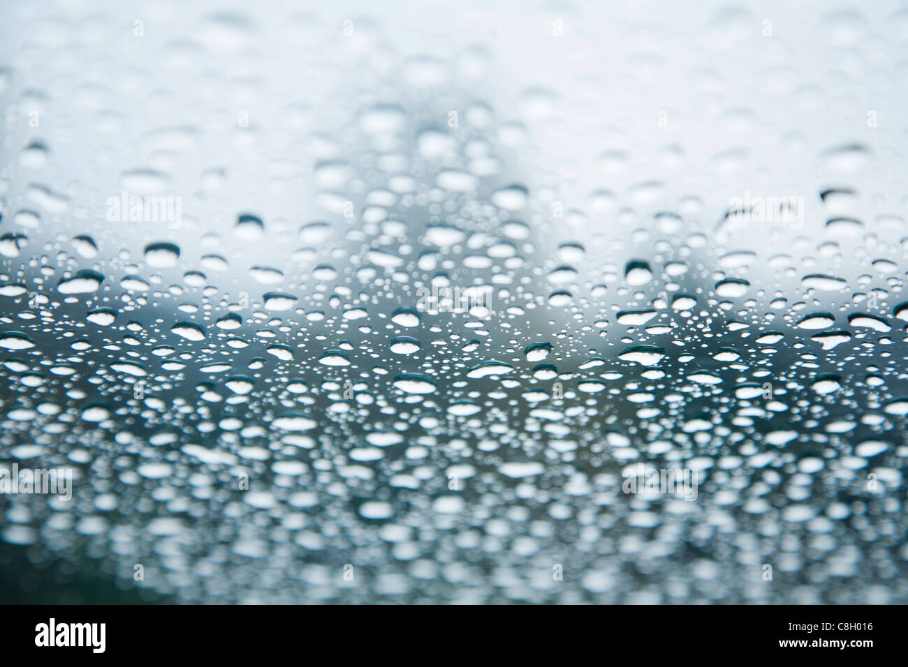 Water droplets on glass Stock Photo - Alamy