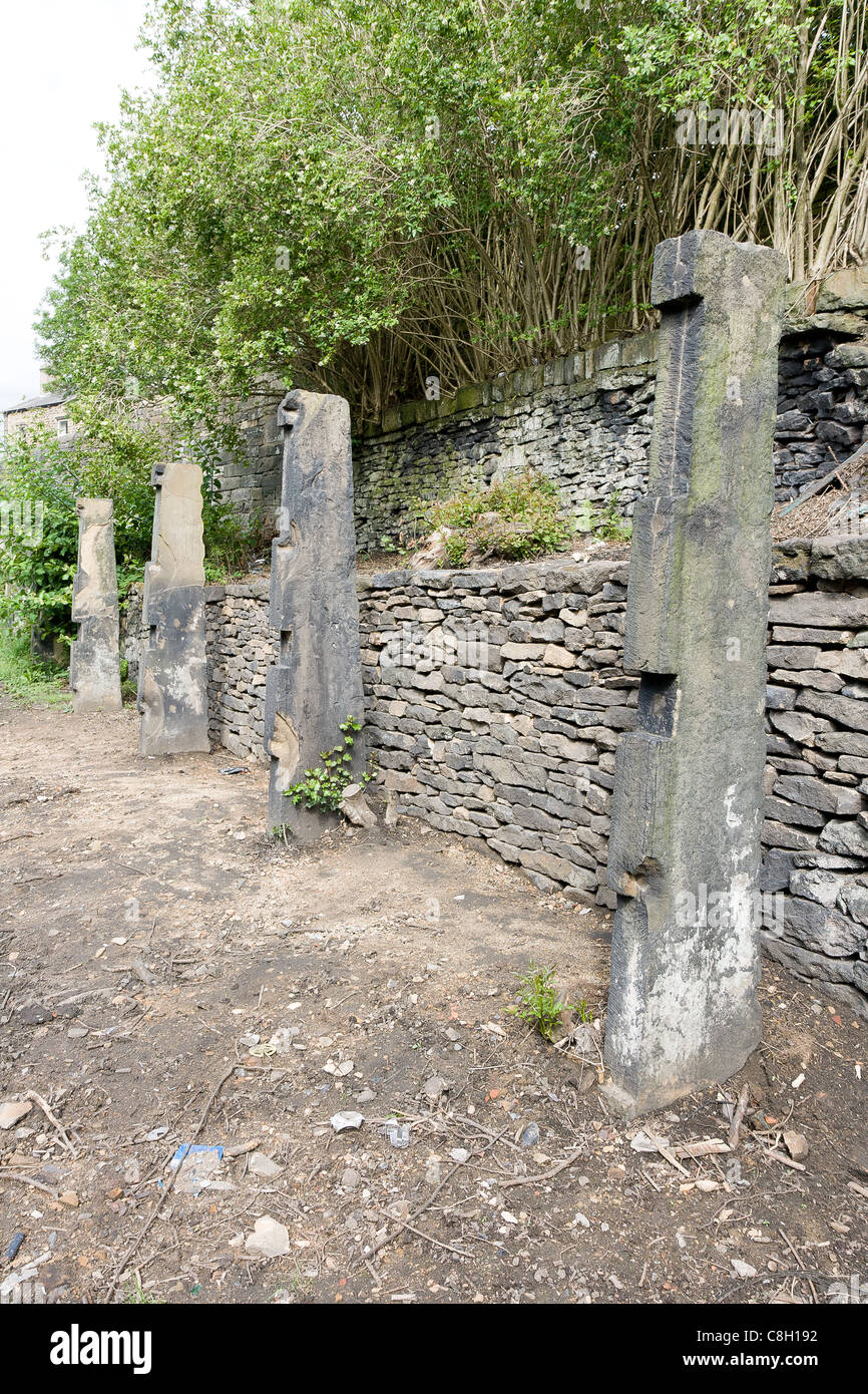 Tenterhooks used to dry and stretch washed cloth in textile mills at ...
