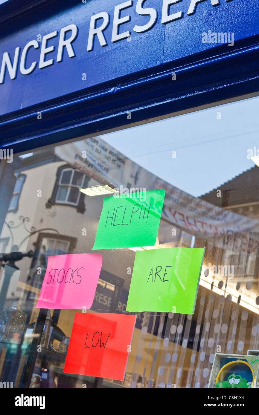 Charity shop needs stock, UK, 2011 Stock Photo - Alamy