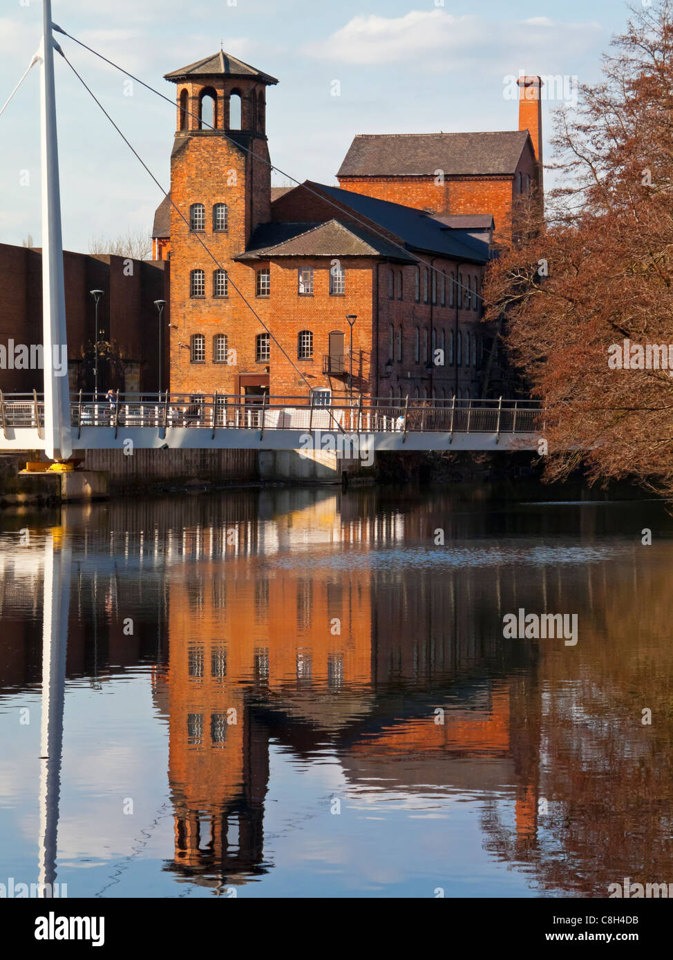 Derby Silk Mill now an industrial museum on the River Derwent in ...