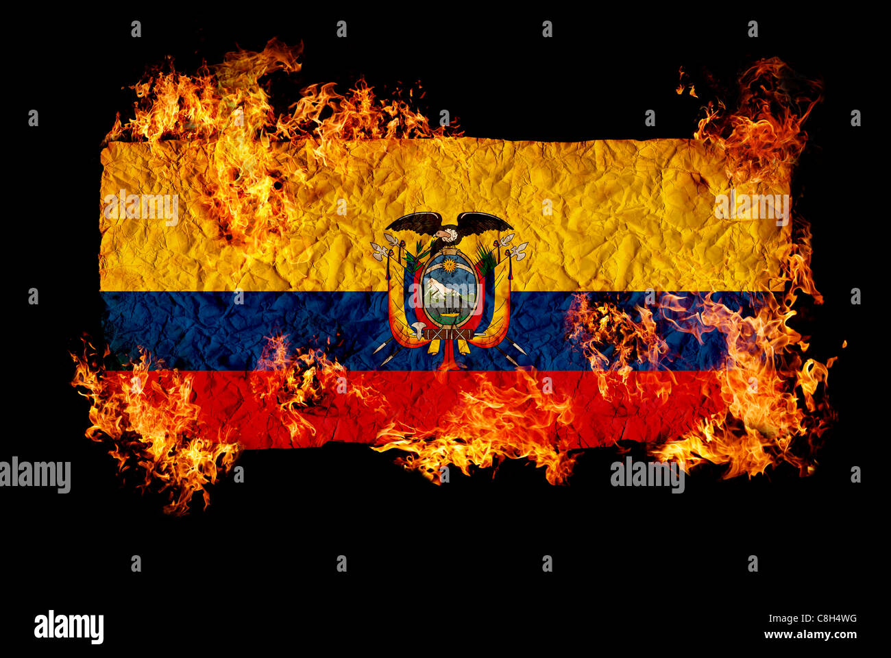 National symbols and flag of Ecuador Stock Photo - Alamy