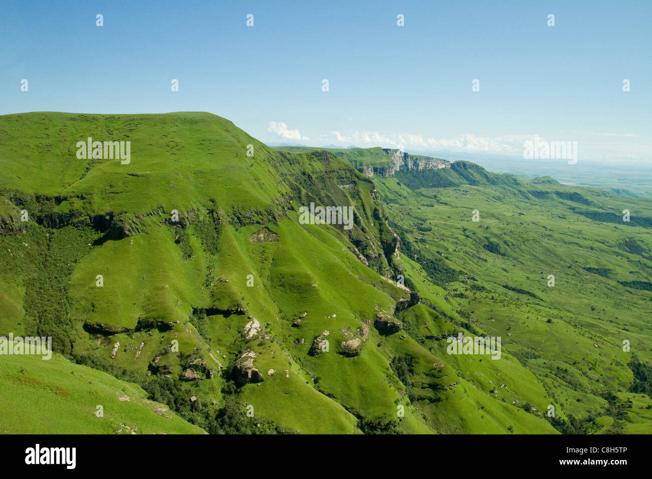 View of drakensberg mountain range from above Stock Photo - Alamy
