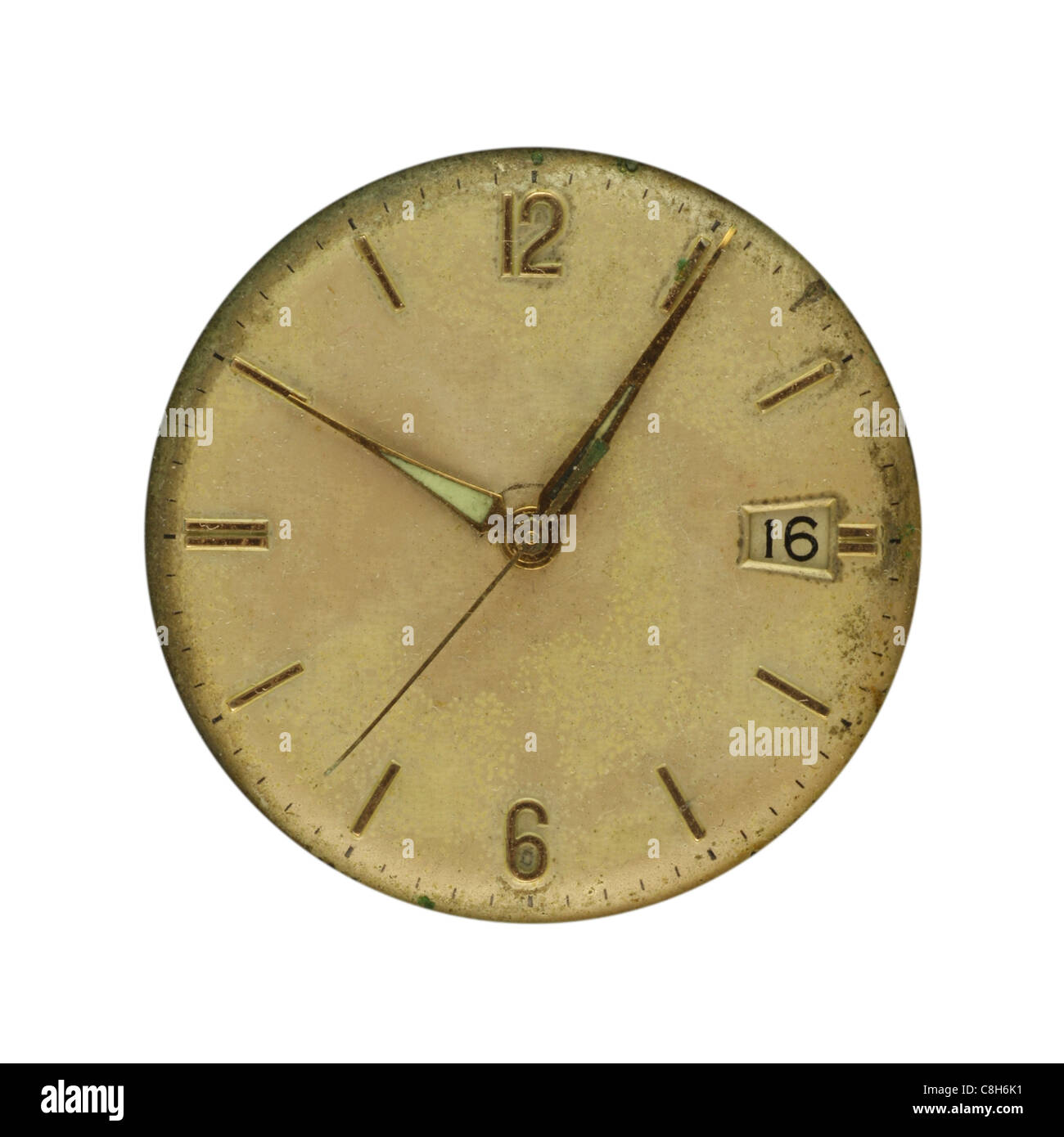 Grunge watch isolated in white Stock Photo - Alamy