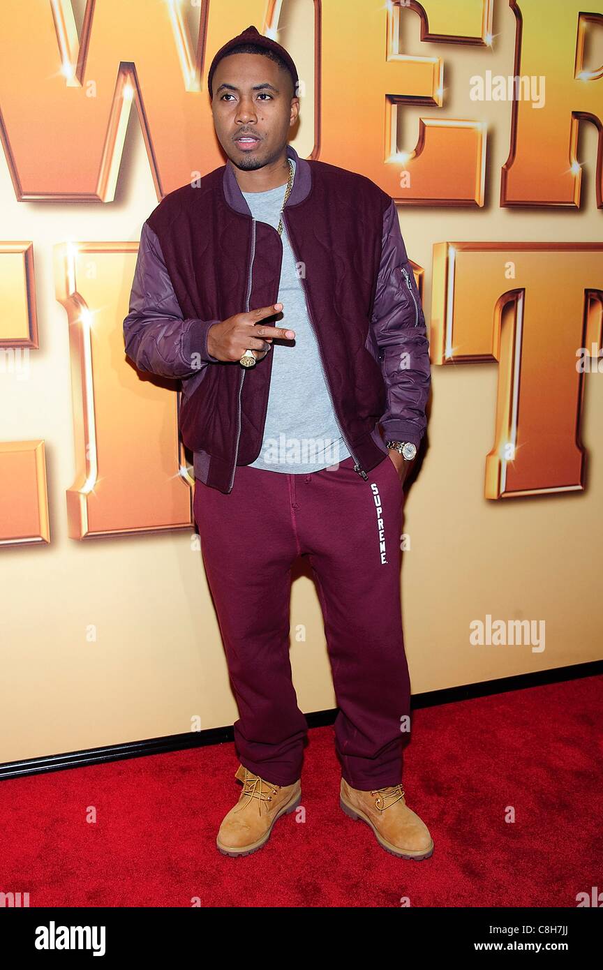 Nas at arrivals for TOWER HEIST Premiere, The Ziegfeld Theatre, New ...