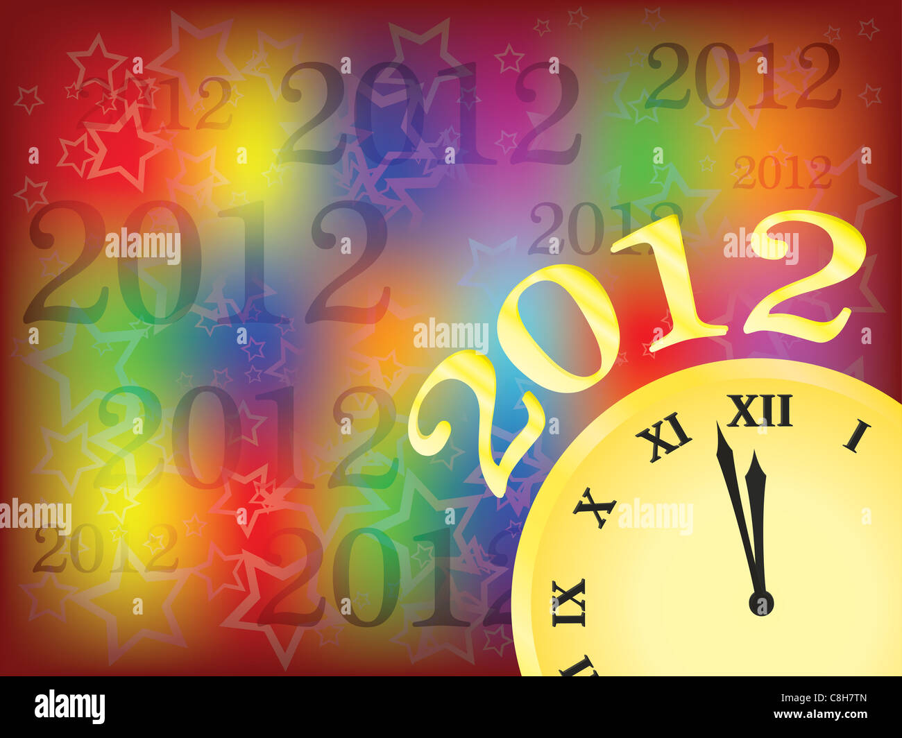2012 new year celebration hi-res stock photography and images - Alamy