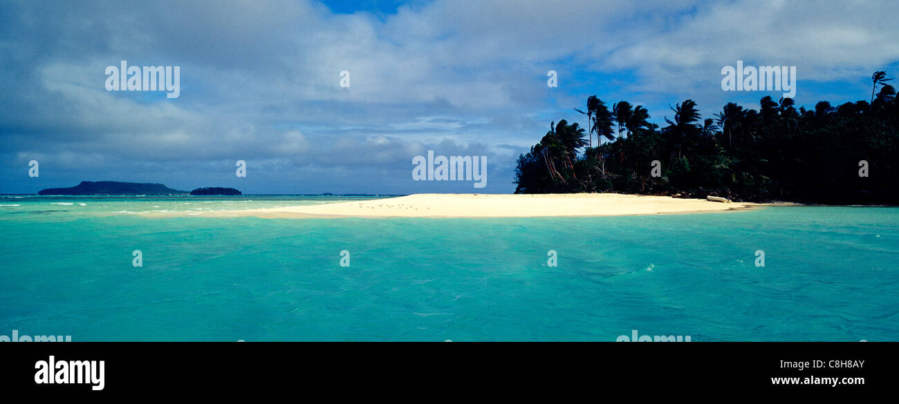 A white sandy beach on an uninhabited remote tropical island Stock ...