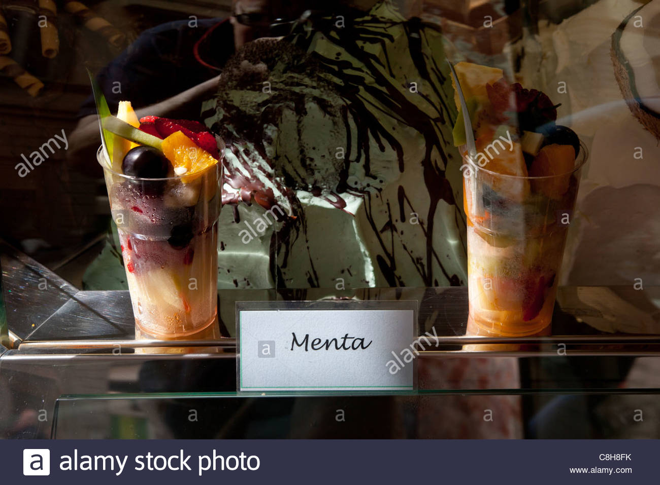 Treats becon from a Florence street side cafe Stock Photo - Alamy