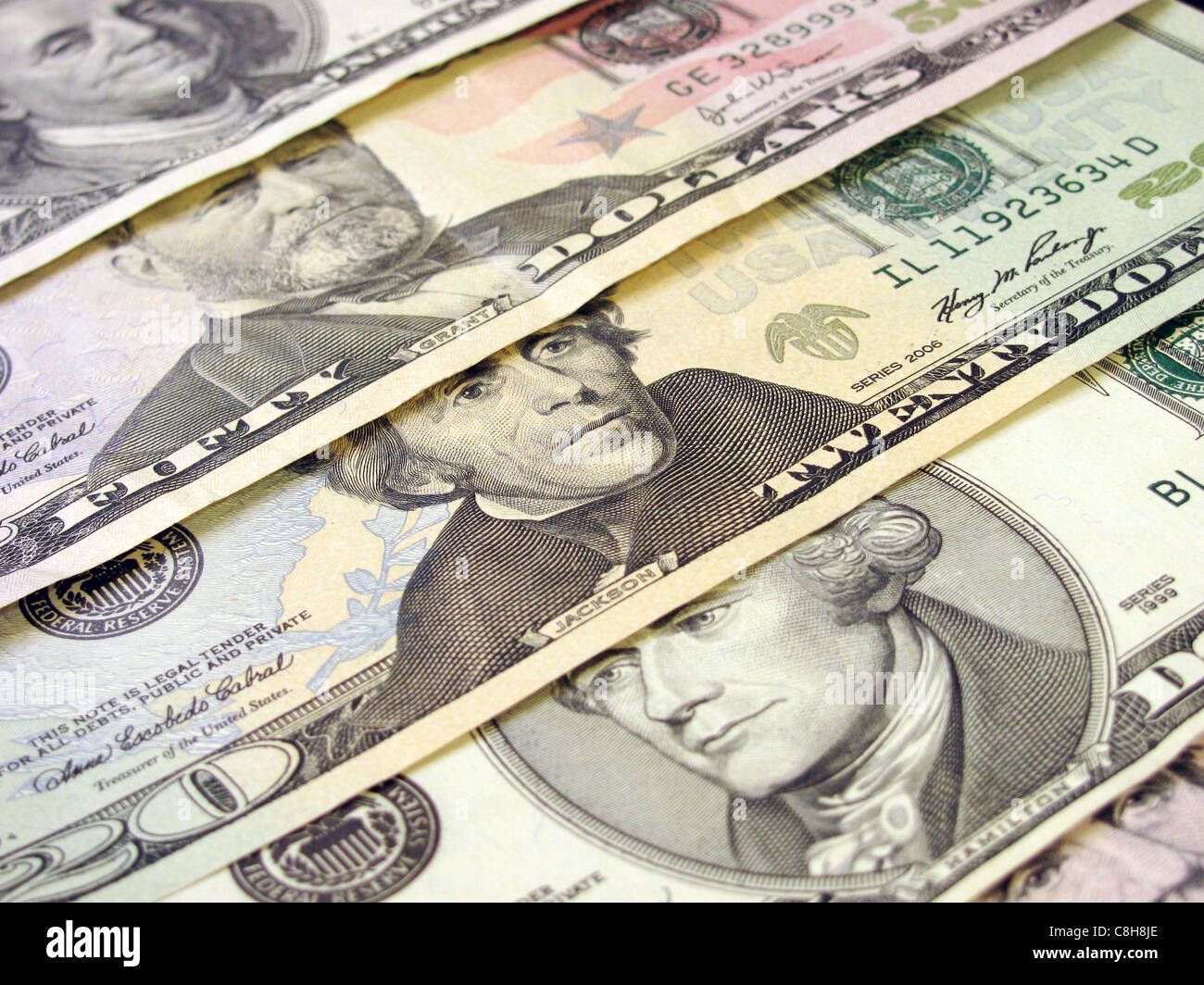 banknotes of dollars Stock Photo - Alamy