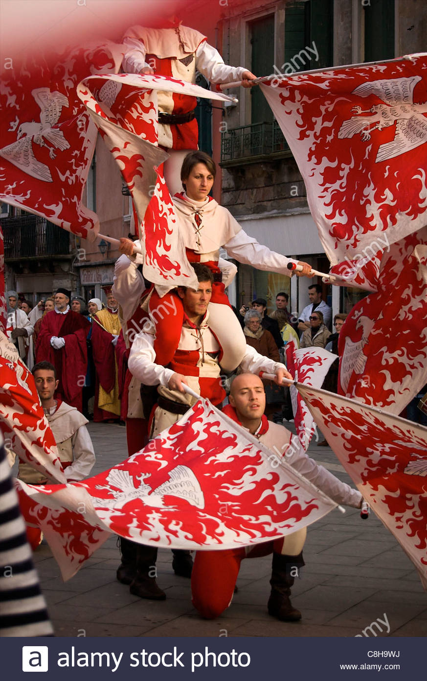 Red Flags Waving Stock Photos & Red Flags Waving Stock Images - Alamy