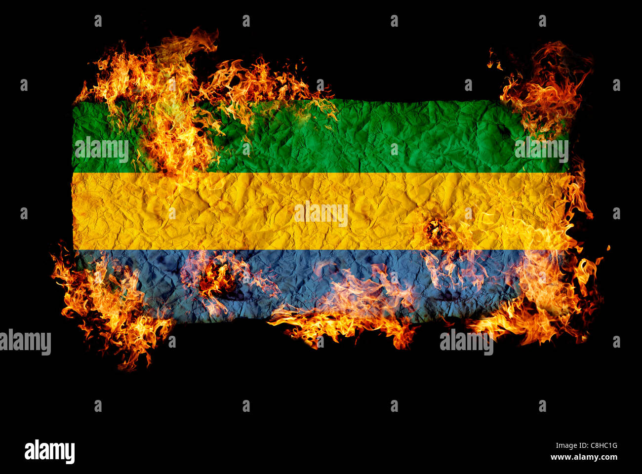 National symbols flag gabon hi-res stock photography and images - Alamy