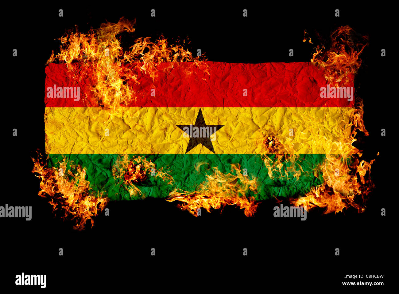 National symbols and flag of Ghana Stock Photo - Alamy