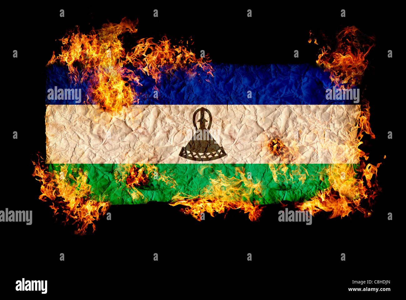 Lesotho National Flag Stock Photos & Lesotho National Flag Stock Images ...