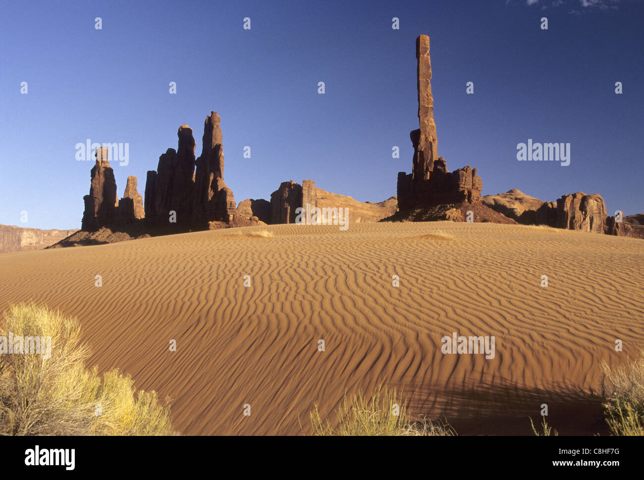 totem pole, landscape, Monument, Valley, Navajo, tribal park, Utah ...