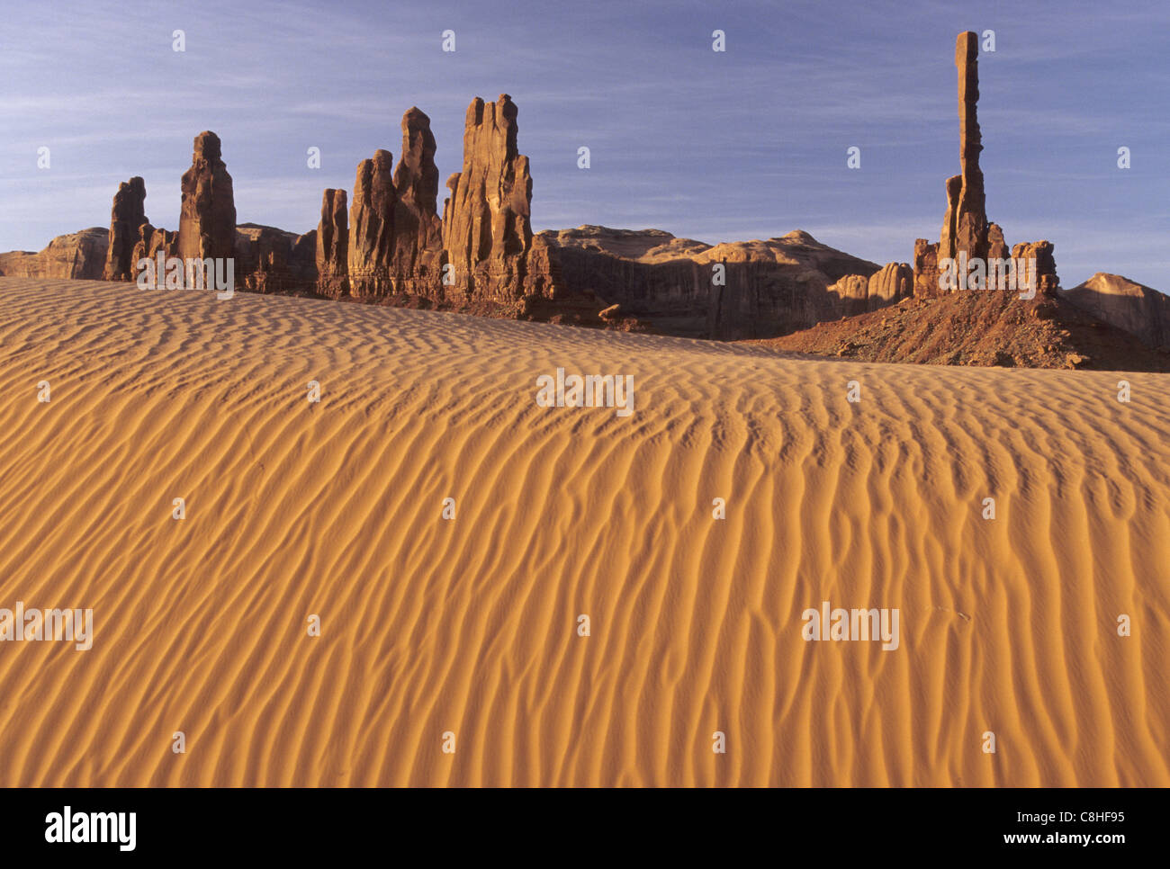 totem pole, landscape, Monument, Valley, Navajo, tribal park, Utah ...