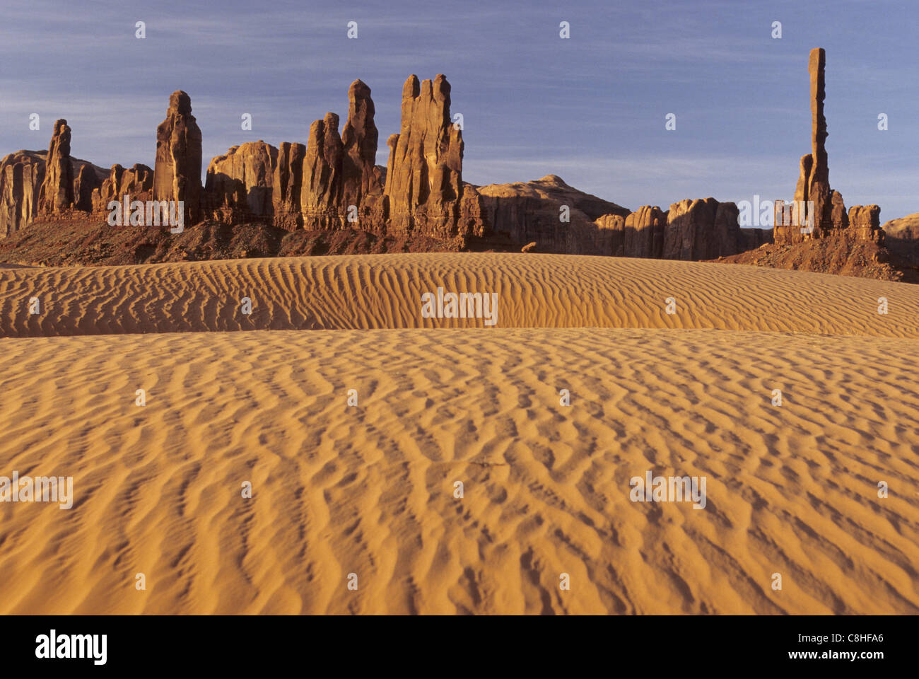 totem pole, landscape, Monument, Valley, Navajo, tribal park, Utah ...