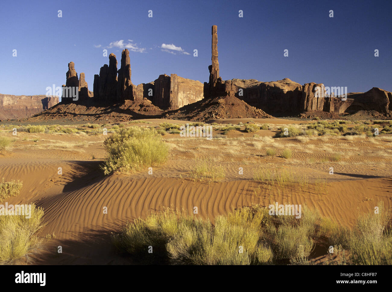 totem pole, landscape, Monument, Valley, Navajo, tribal park, Utah ...