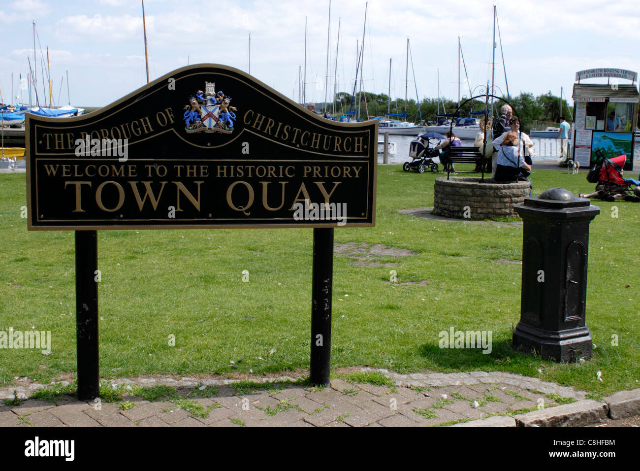 Christchurch dorset sign hi-res stock photography and images - Alamy