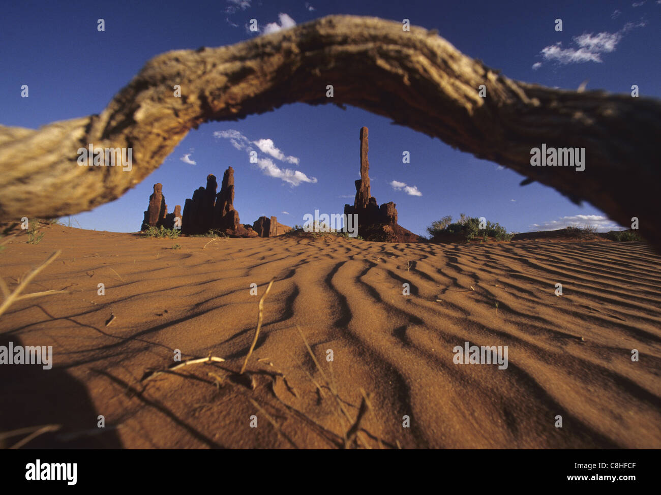 totem pole, landscape, Monument, Valley, Navajo, tribal park, Utah ...