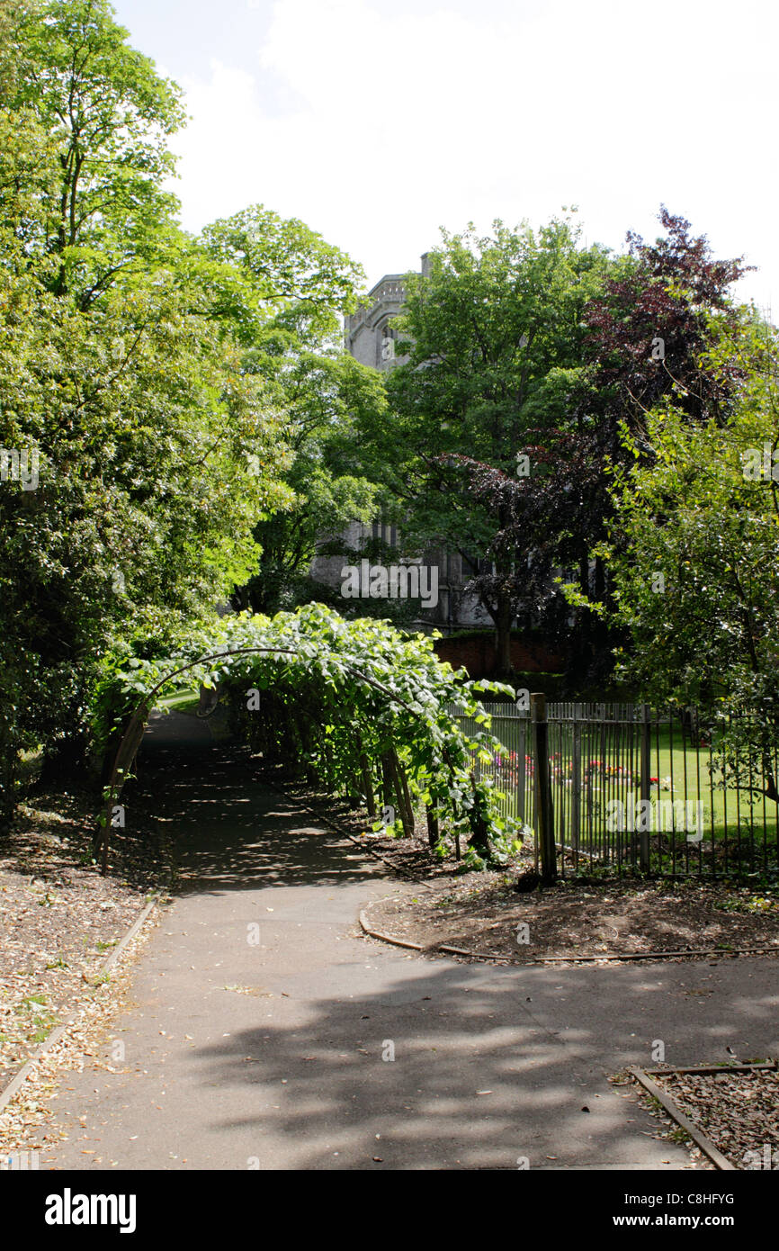 Priory Gardens Christchurch Dorset Stock Photo - Alamy