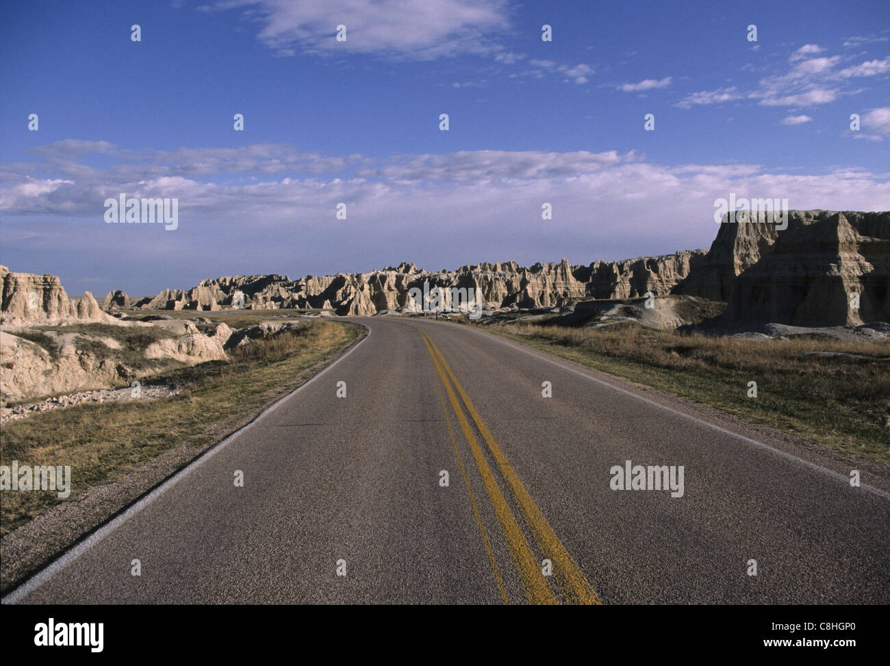 Badlands, National Park, landscape, South Dakota, USA, United States ...