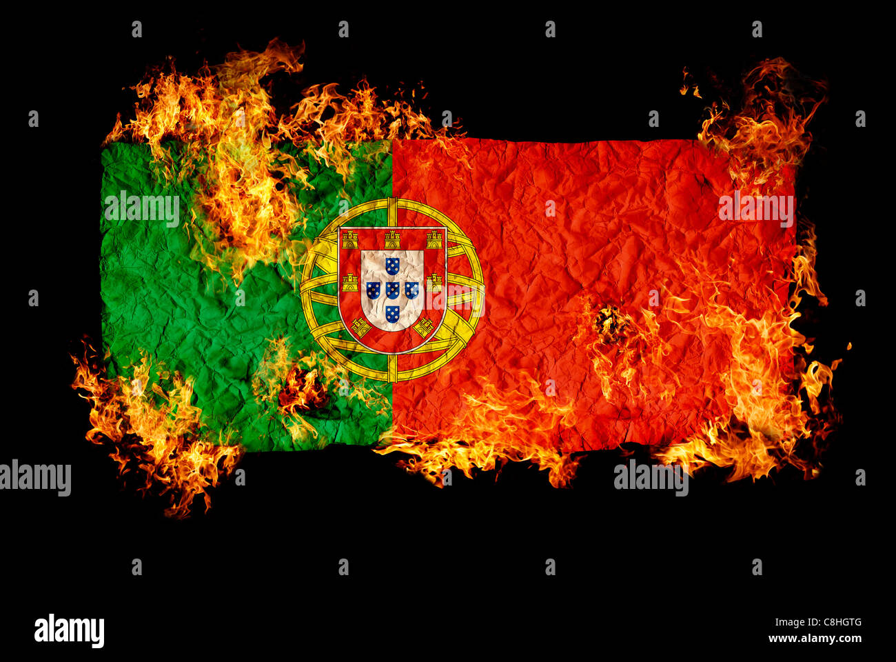 National symbols and flag of Portugal Stock Photo - Alamy