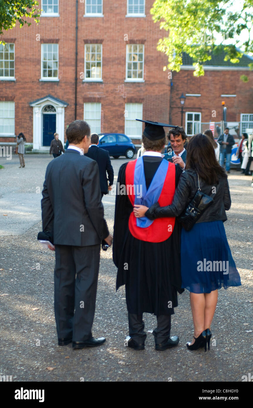 A family graduation photograph at Norwich Stock Photo - Alamy