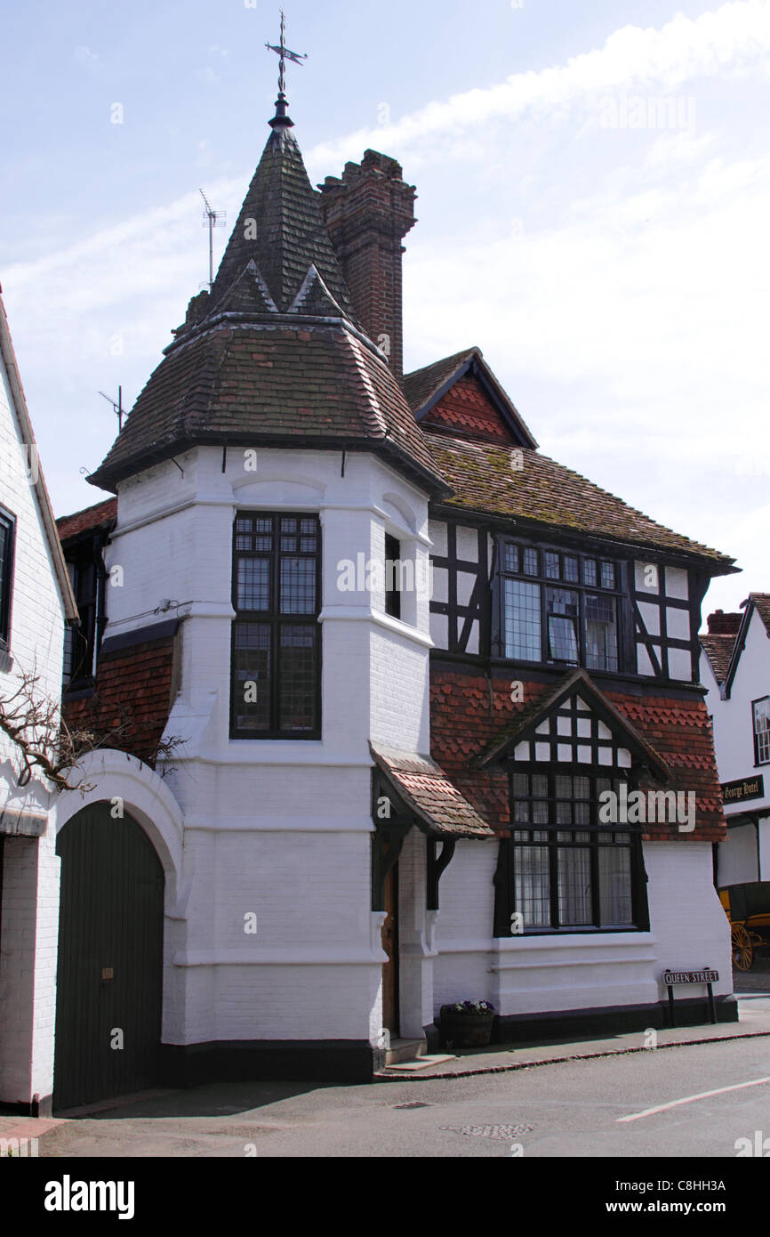 Tudor building Dorchester on Thames Oxfordshire Stock Photo - Alamy