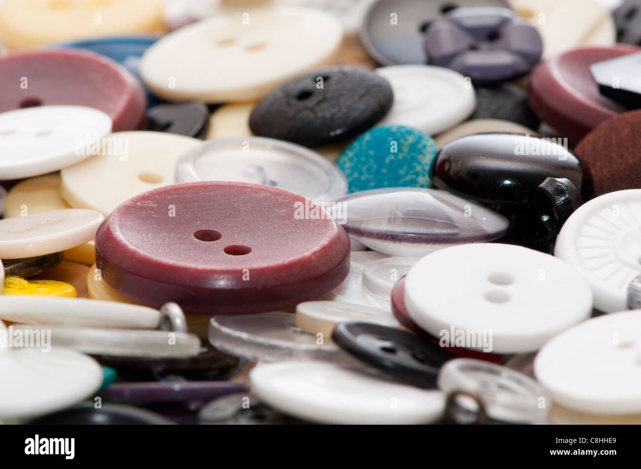 view of many, different buttons Stock Photo - Alamy