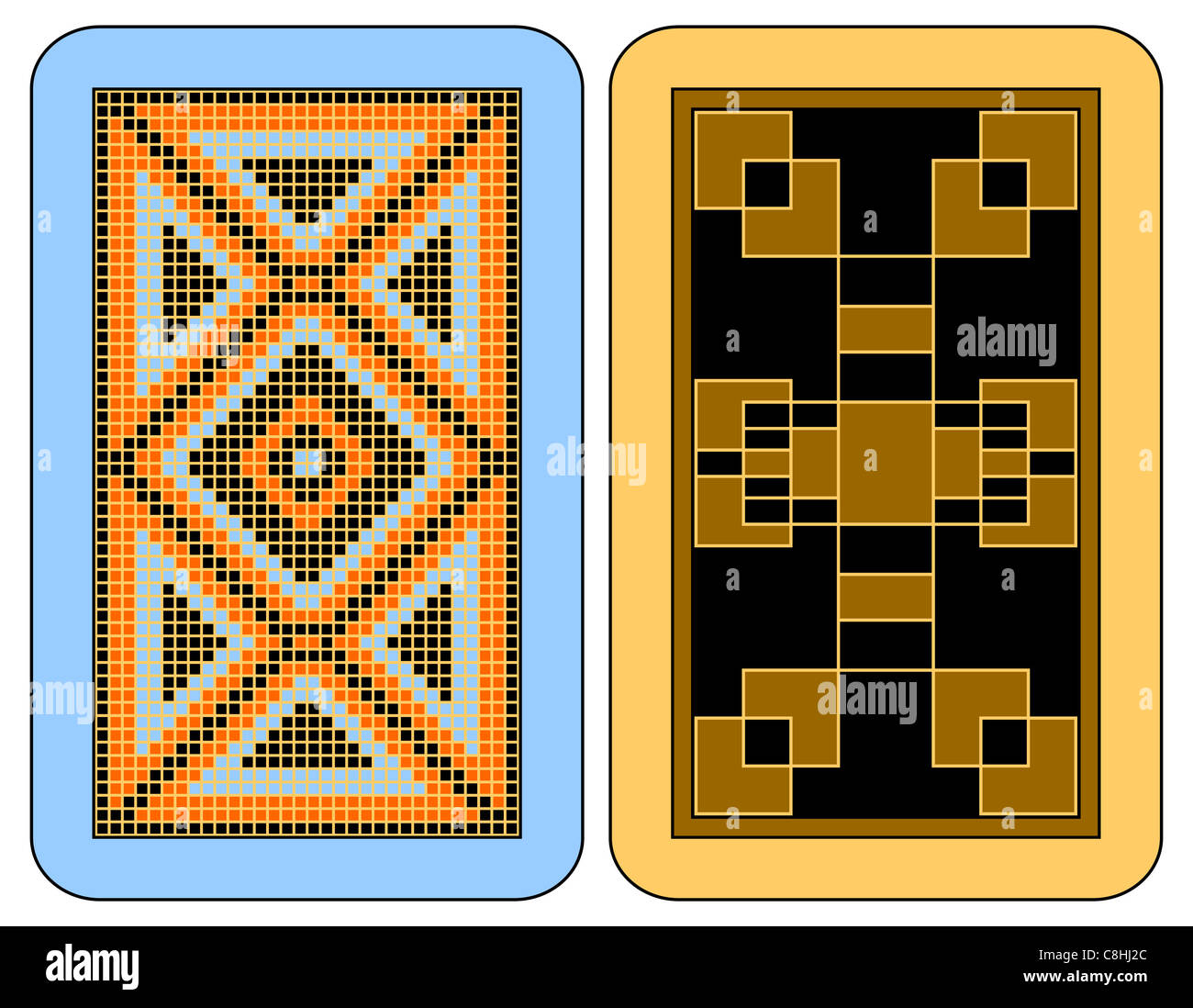 Playing card back side hi-res stock photography and images - Alamy