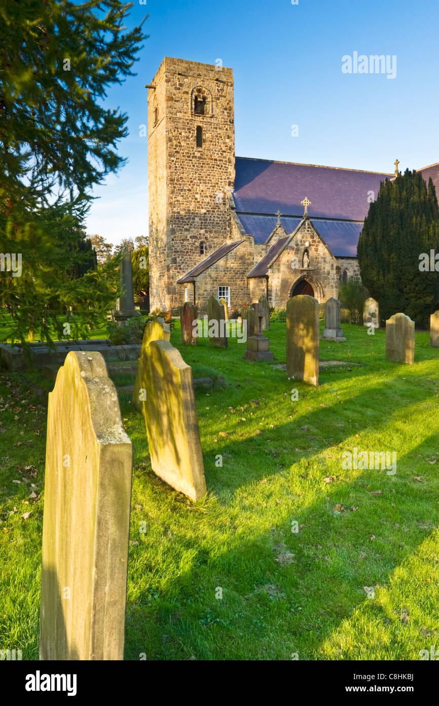 The church of St. Mary the Virgin Anglican Church in Ovingham in the ...