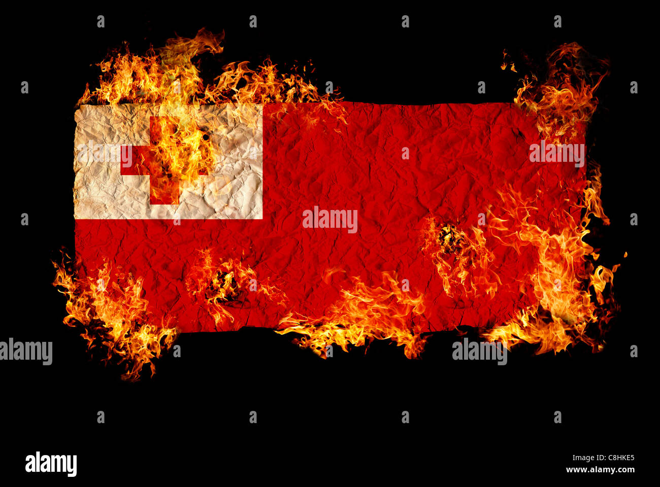 National symbols and flag of Tonga Stock Photo - Alamy