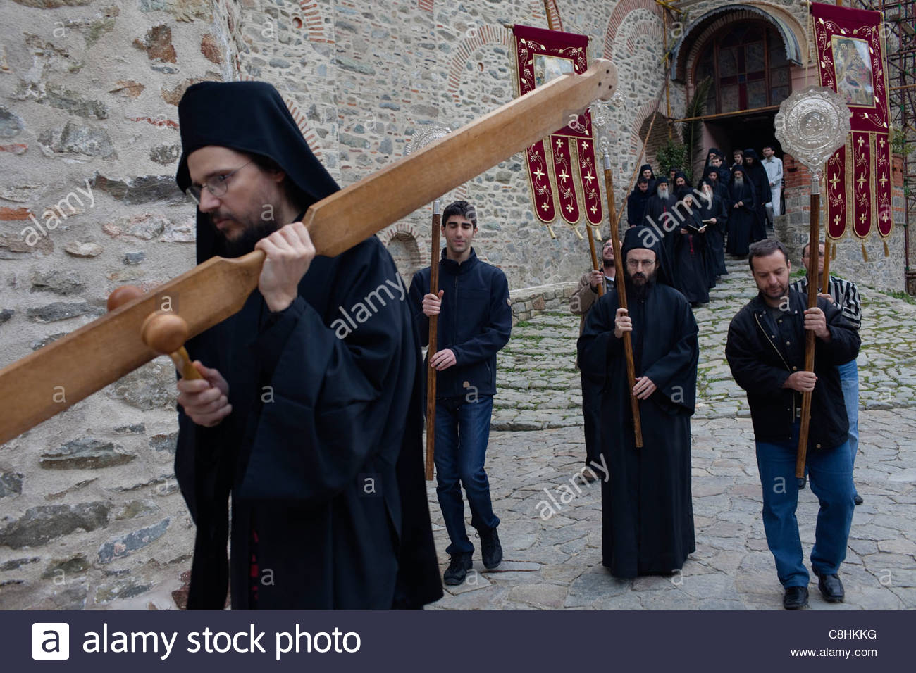 Eastern Orthodox Monk Athos Stock Photos & Eastern Orthodox Monk Athos ...