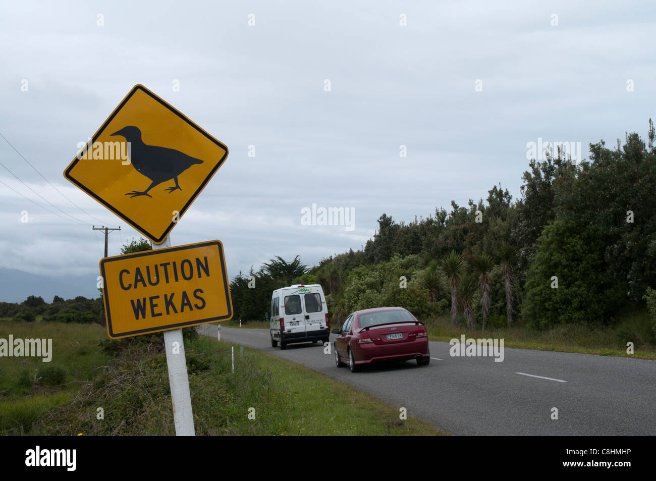 Sometimes traffic signs in New Zealand warn drivers about flightless ...