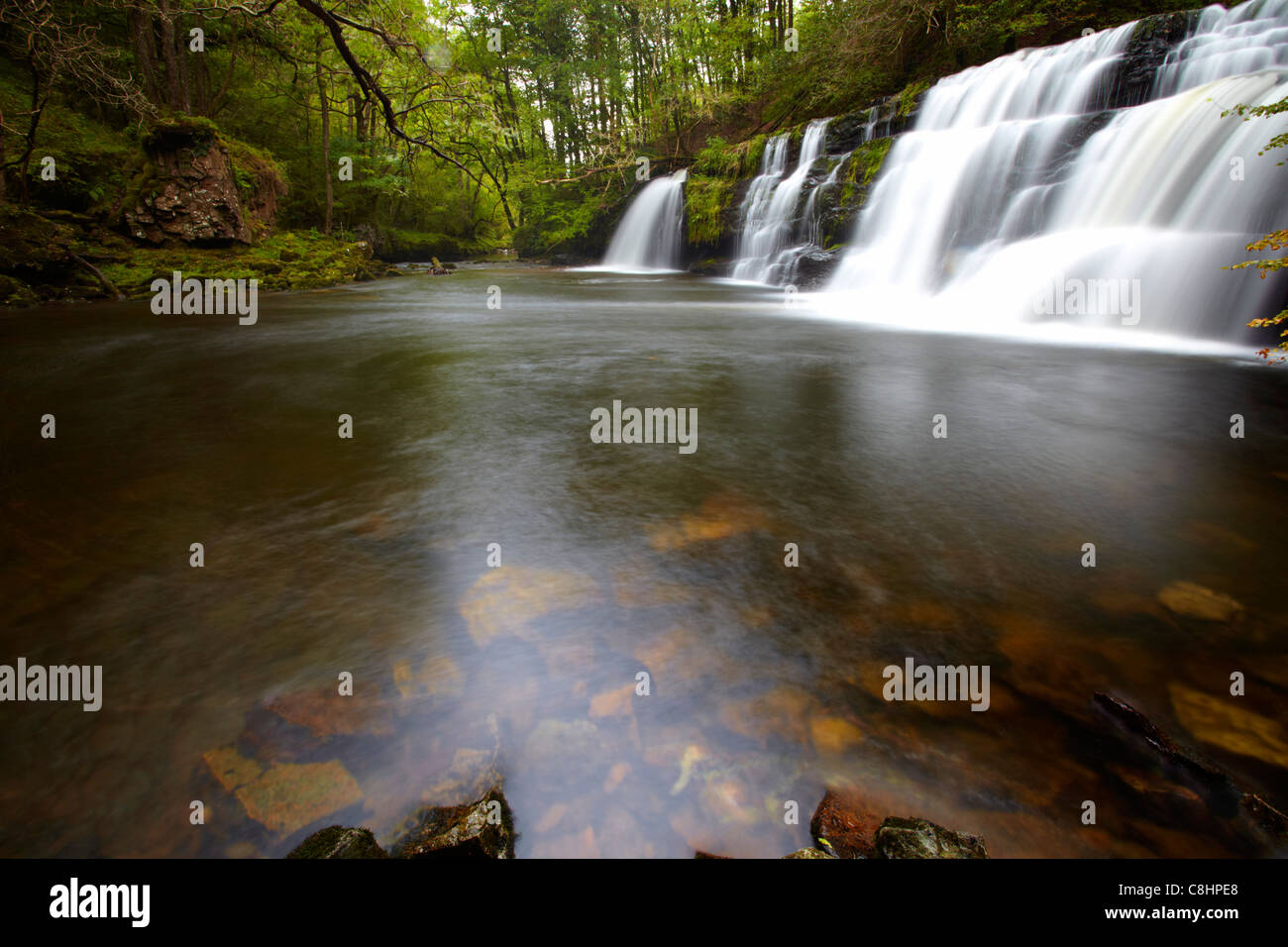 Sgwd Pannwr, River Mellte, Ystradfellte, Brecon Beacons Stock Photo - Alamy
