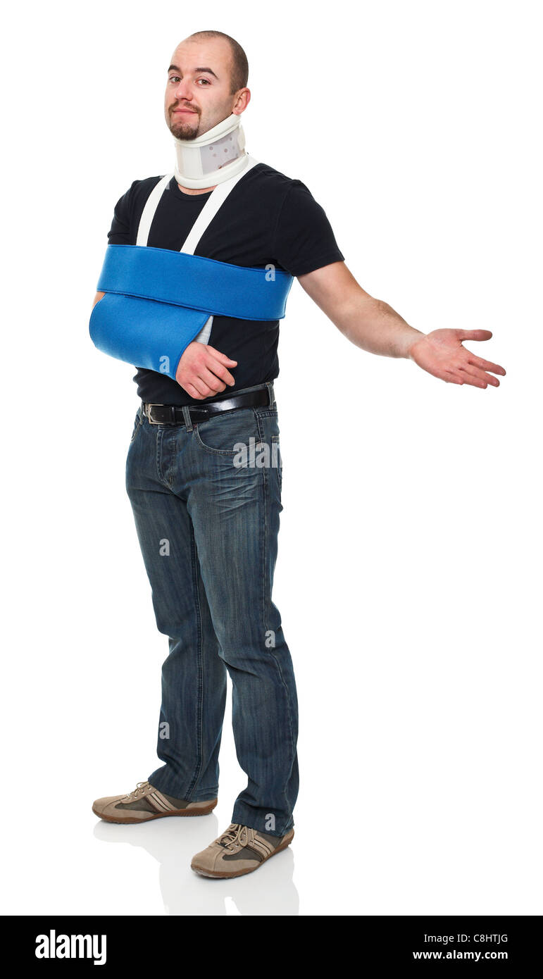 standing man with body problem Stock Photo - Alamy