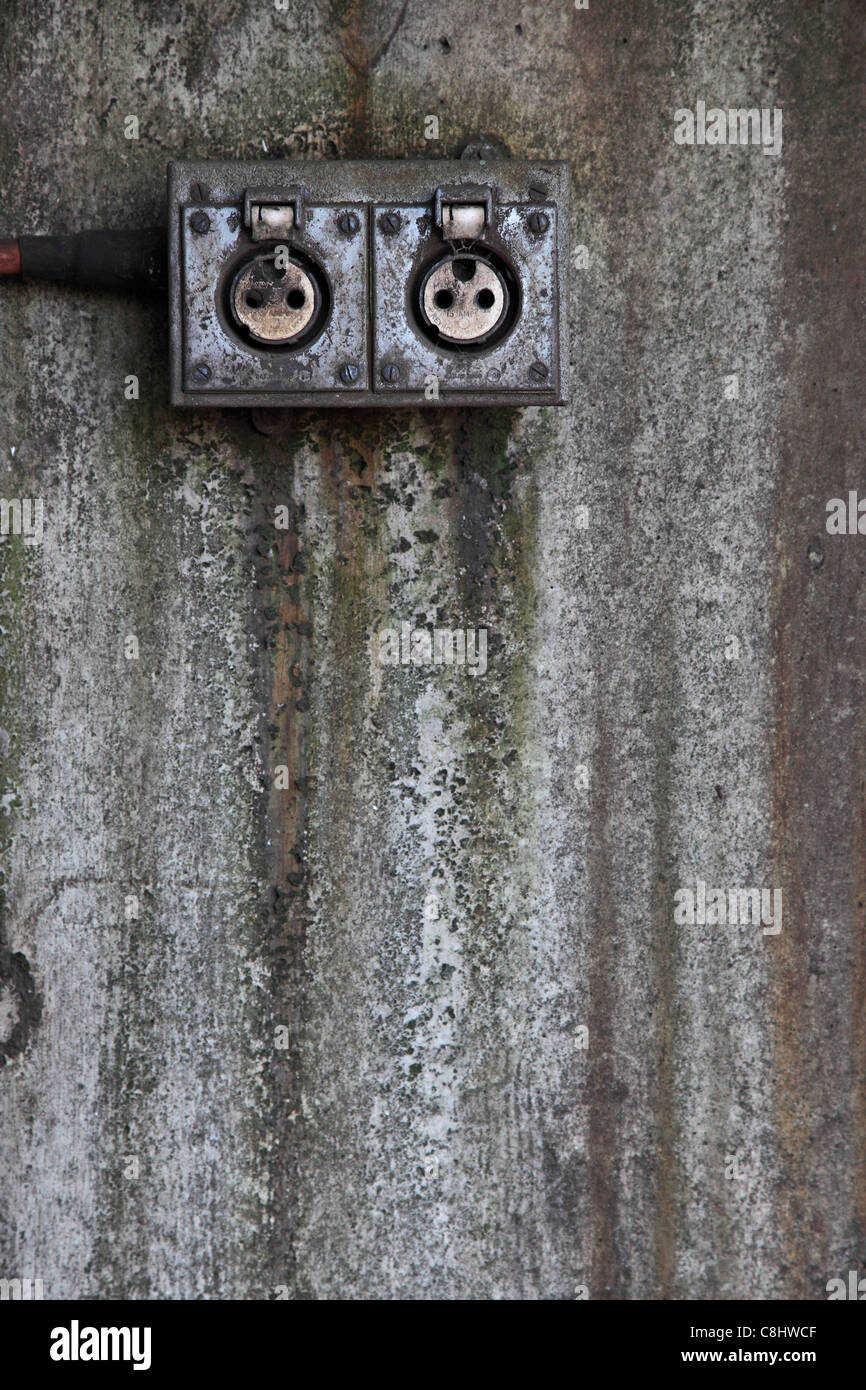 Outdoor mains sockets Stock Photo - Alamy