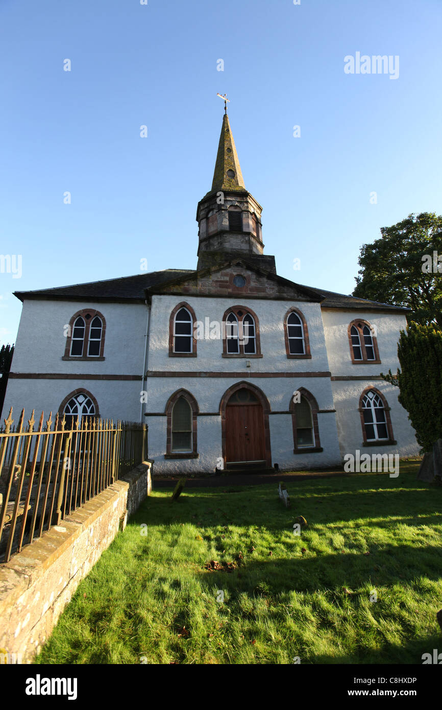 Town of Dingwall, Scotland. The Old Parish Church was rebuilt in 1801 ...