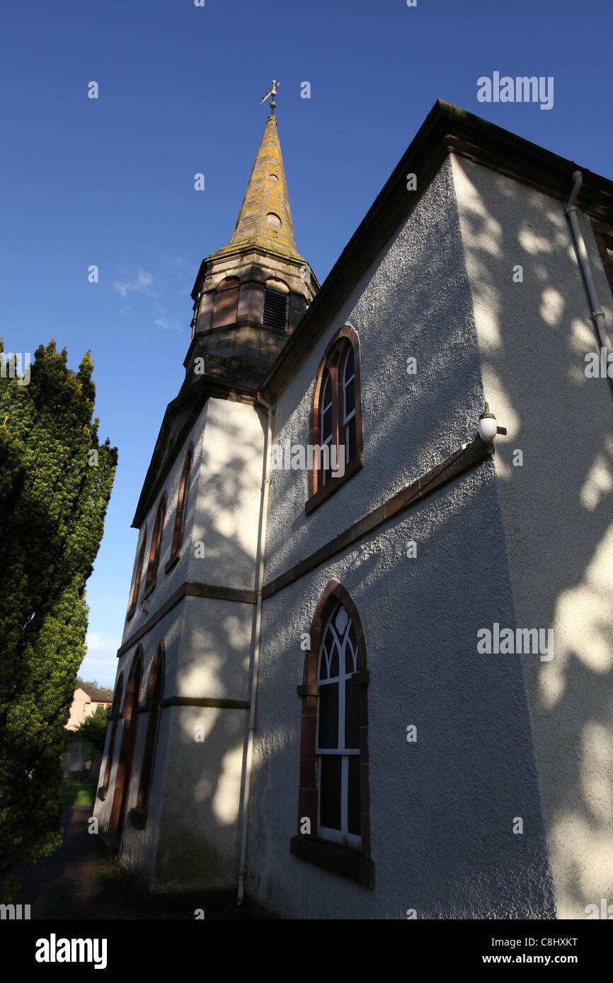 Town of Dingwall, Scotland. The Old Parish Church was rebuilt in 1801 ...
