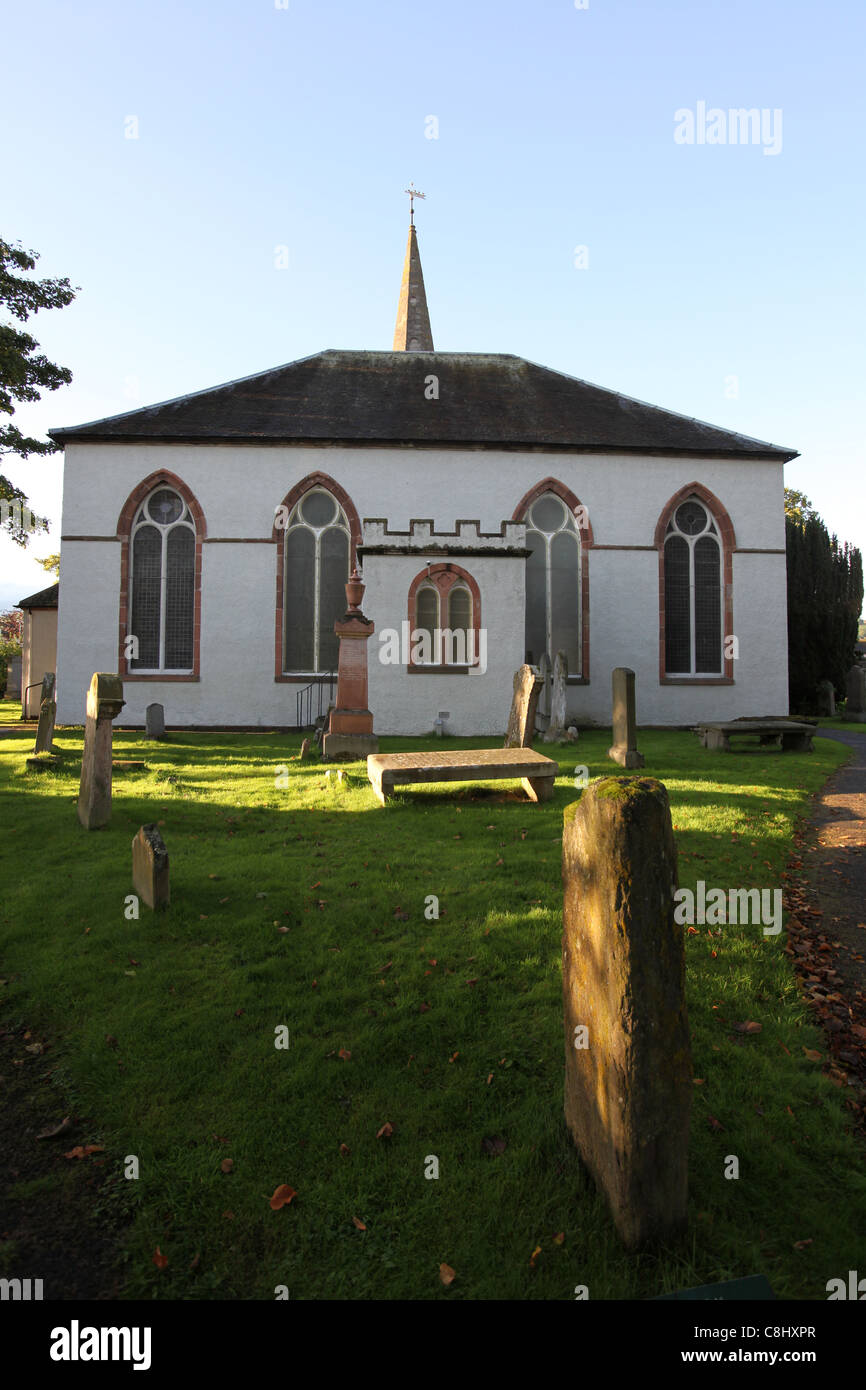 Town of Dingwall, Scotland. The Old Parish Church with the Dignwall ...