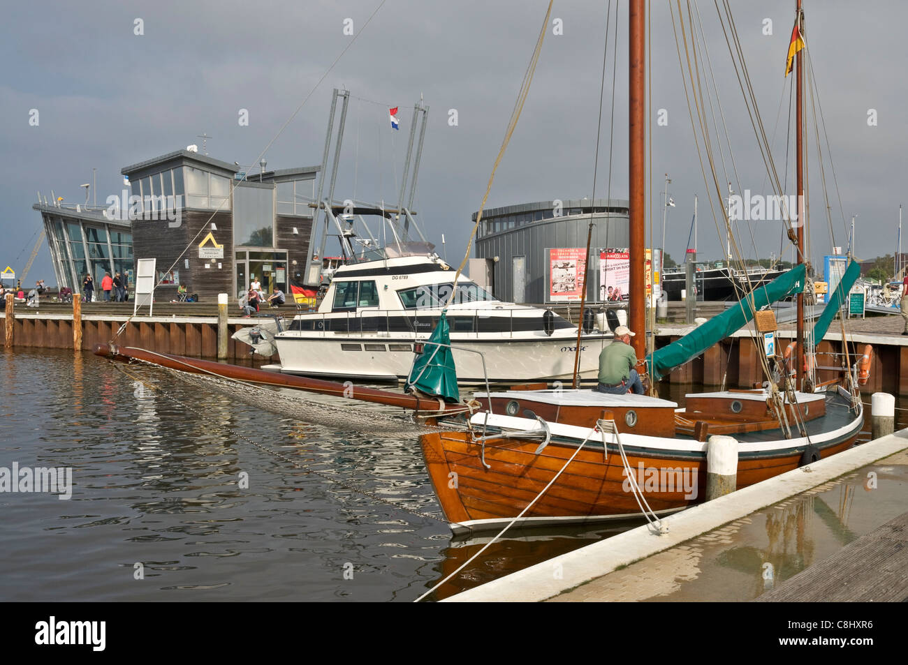 Barth harbour mecklenburg western pomerania germany hi-res stock ...